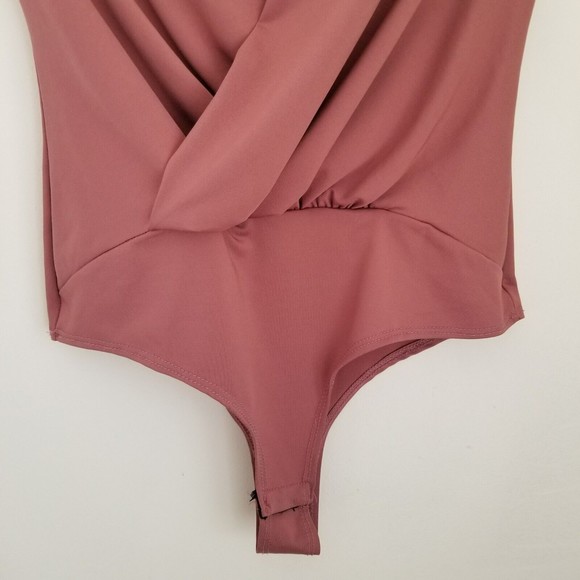 Windsor | Tops | Windsor Body Suit Womens S Wrap Front Design Plunge ...